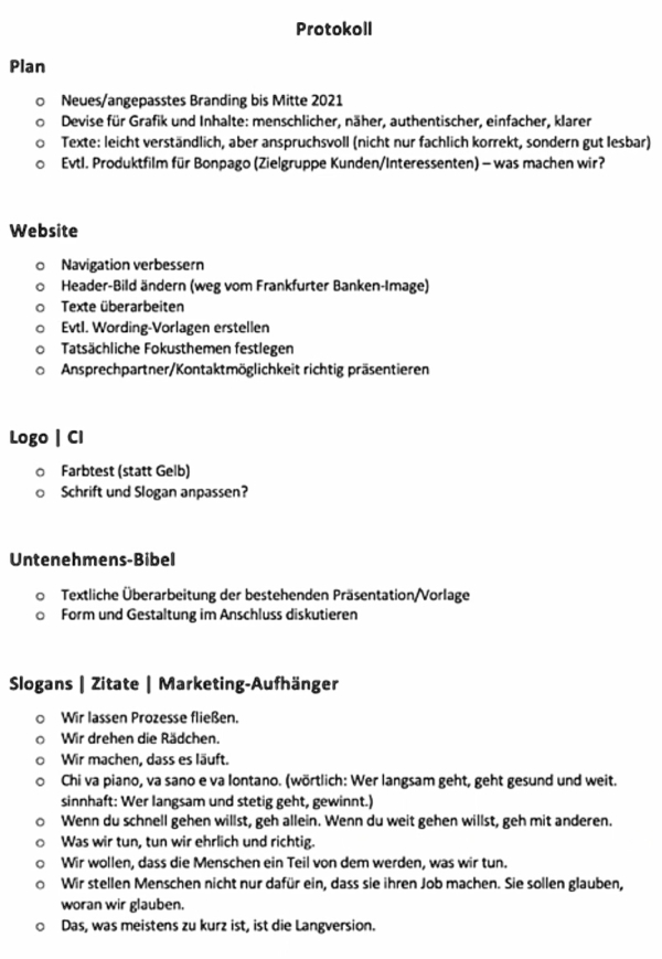 Protokoll erstellen mit Storytelling - lernen von Jeff Bezos und Co.